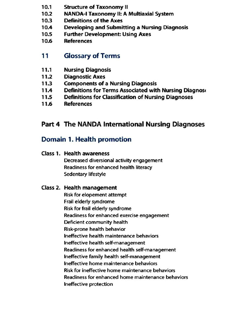 Nanda-I Nursing Diagnosis | PDF