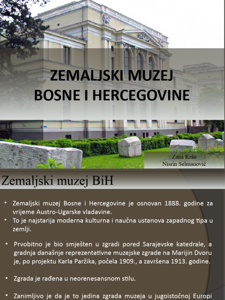 Zemaljski Muzej BiH | PDF