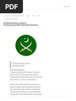 PAF Intelligence Test MCQs Guide | PDF | Reproduction