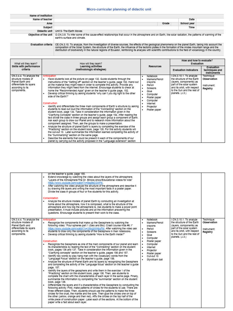 Pathway 4 Unit 5 | PDF | Plate Tectonics | Earth Sciences