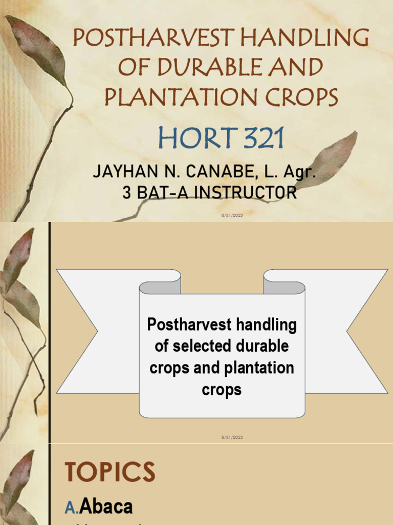 Hort 321 Lesson 2-1 | PDF | Plants | Agriculture