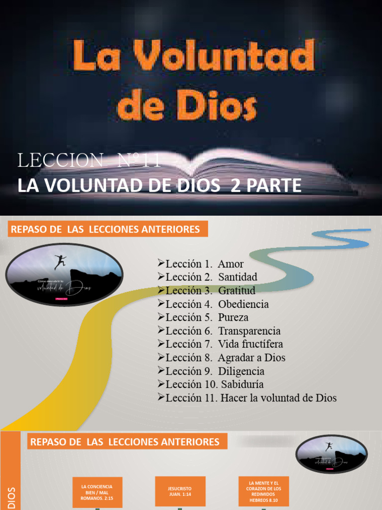 Leccion 11 La Voluntad de Dios | PDF