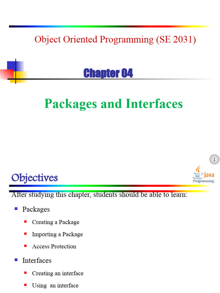 Chapter04 Interface And Package Pdf Method Computer Programming Class Computer Programming