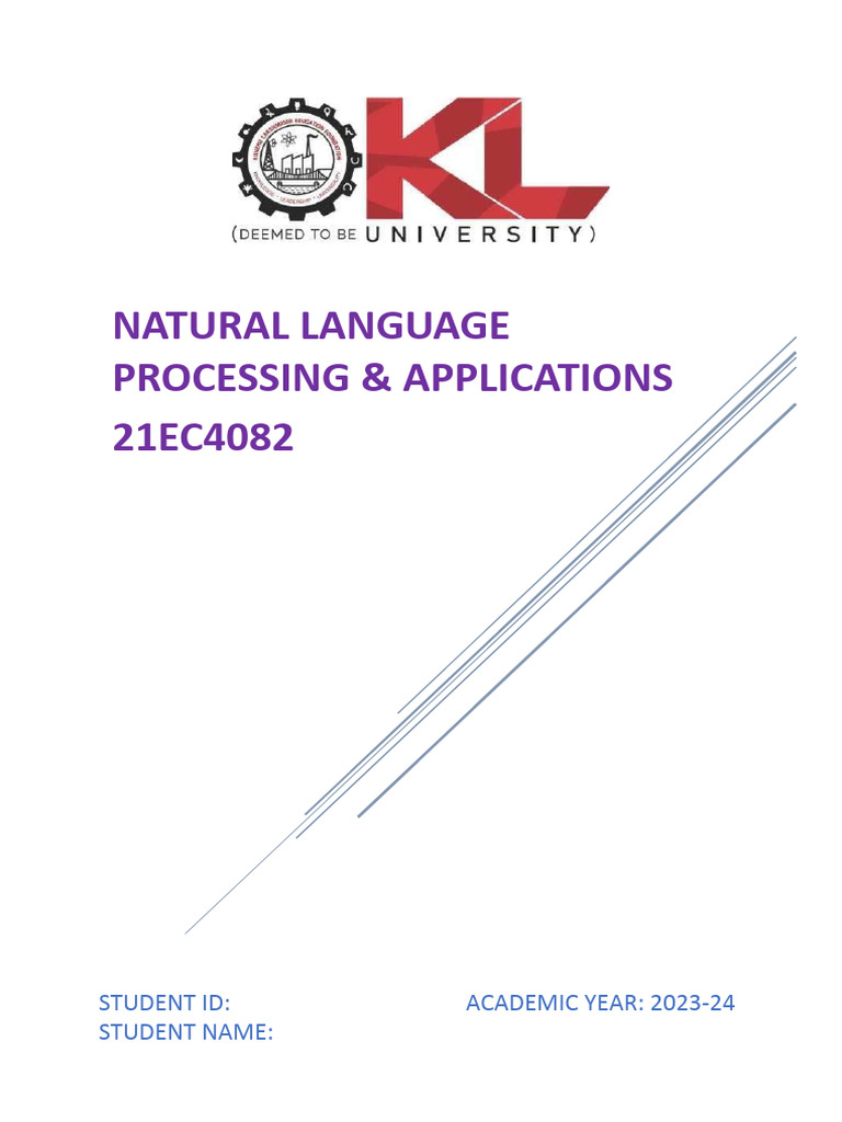 NLP Report | PDF | Parsing | Computer Program