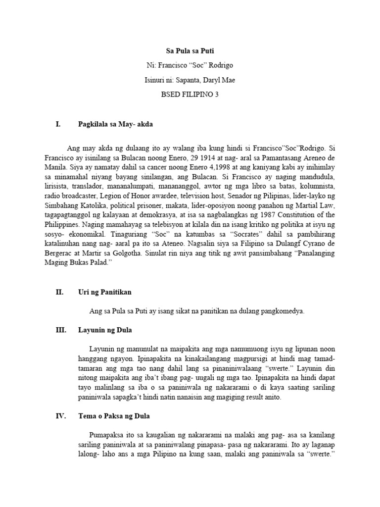 Sa Pula Sa Puti 7 PDF Free | PDF