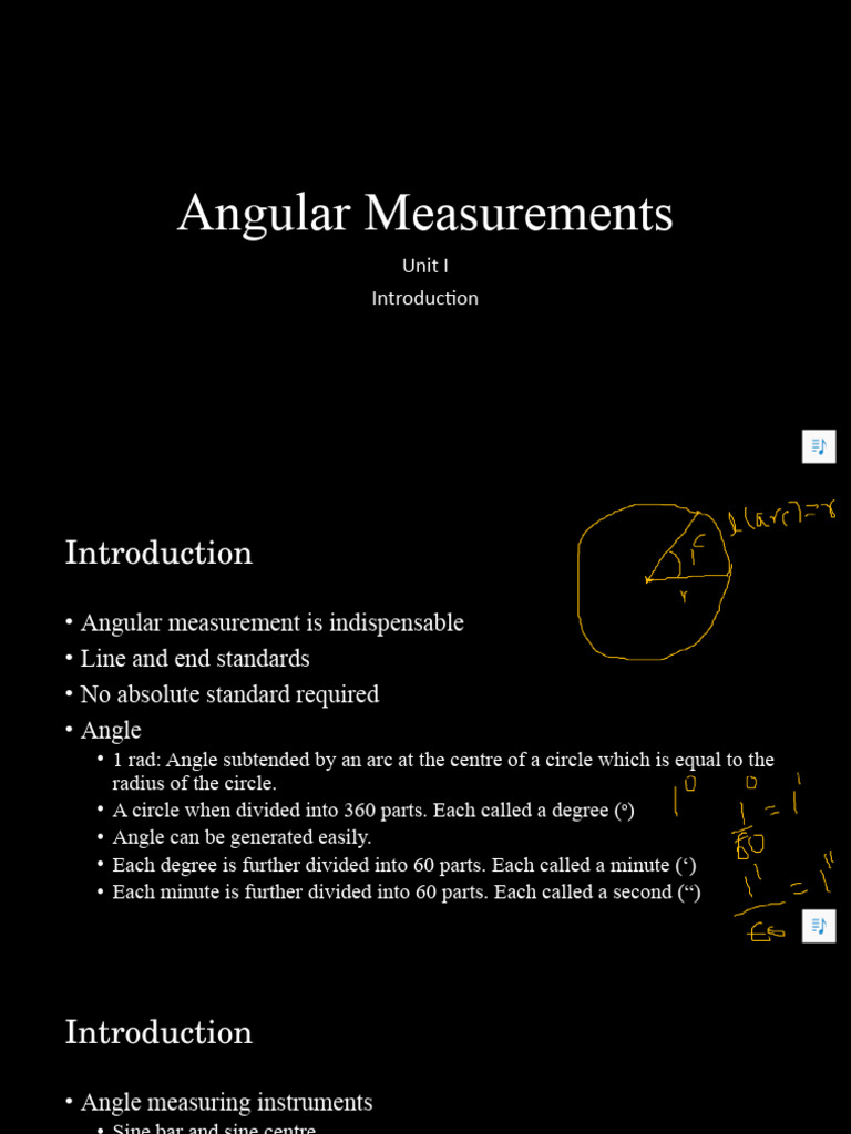 I Angular Measurements 1 Intro | PDF | Home & Garden | Technology ...