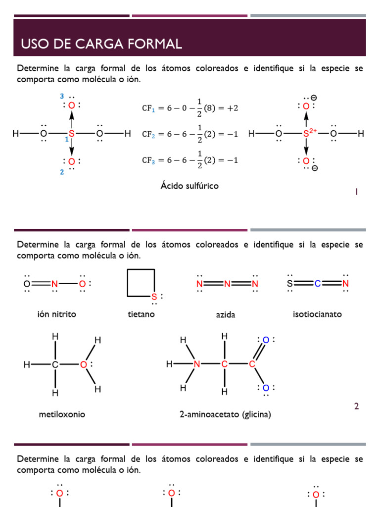 Carga Formal en Moléculas e Iones | PDF