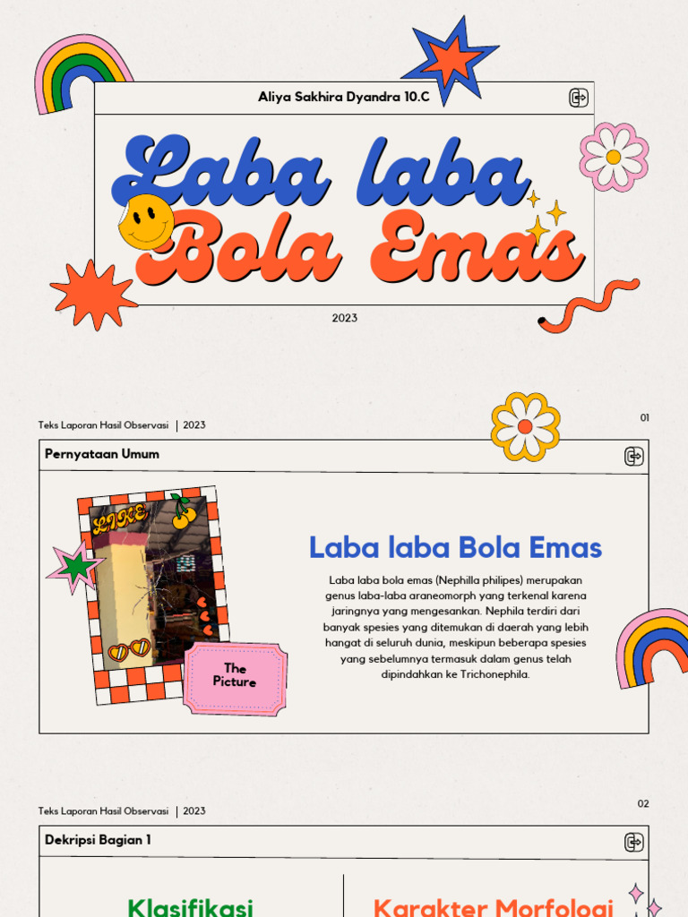 Teks LHO Laba Laba Bola Emas | PDF