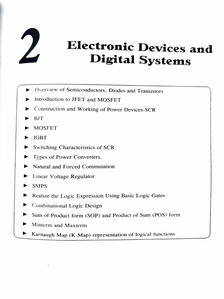 Electronic Devices & Digital Systems | PDF