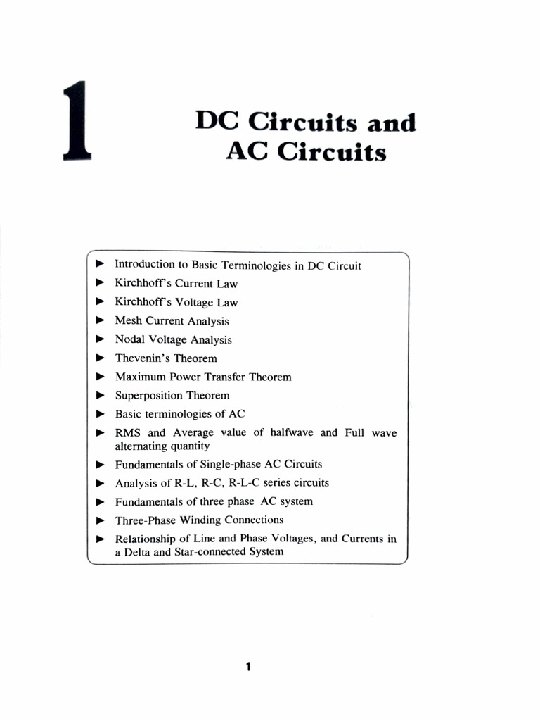Dc Circuits & Ac Circuits | PDF