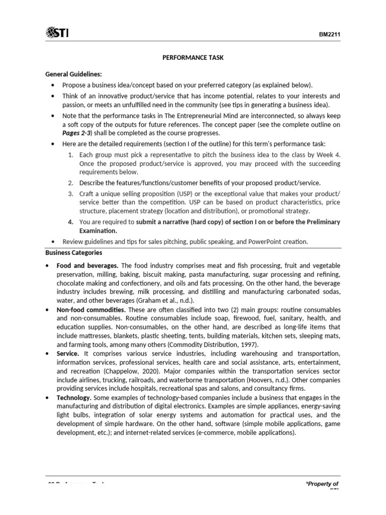 03 Performance Task 1 | PDF