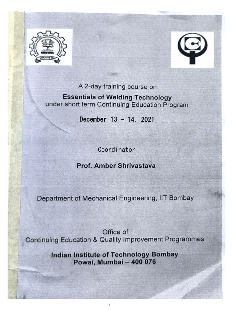 Essentials Of Welding Technology Pdf