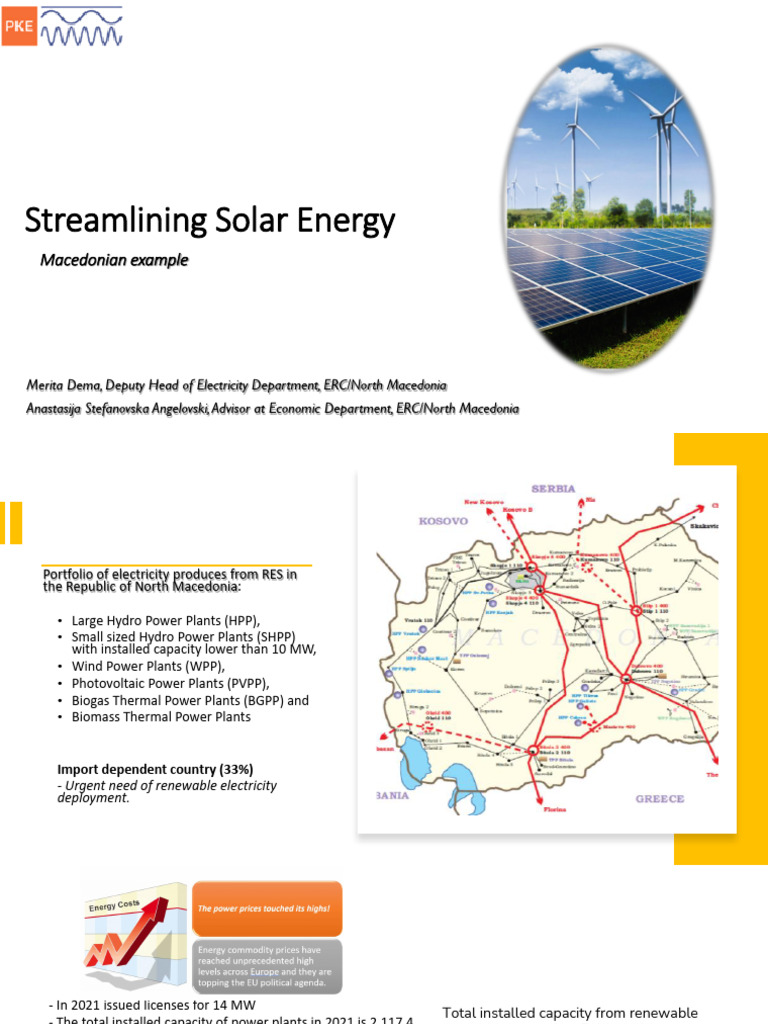 Streamlining Solar Energy Macedonian Example | PDF