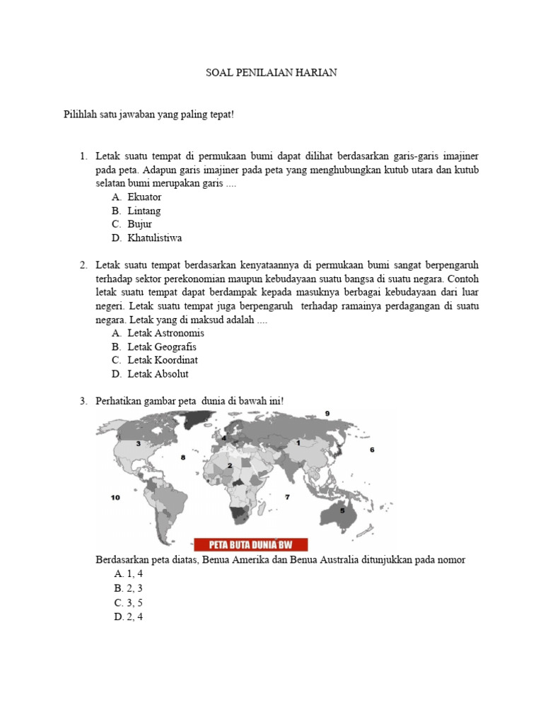 SOAL PH Bab 1 (A) | PDF
