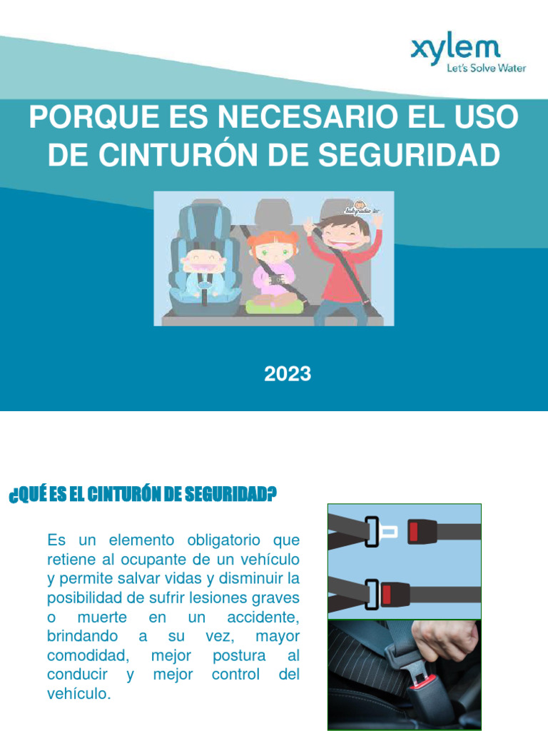 Porque Es Importante El Uso de Cinturón de Seguridad | PDF | Cinturón ...