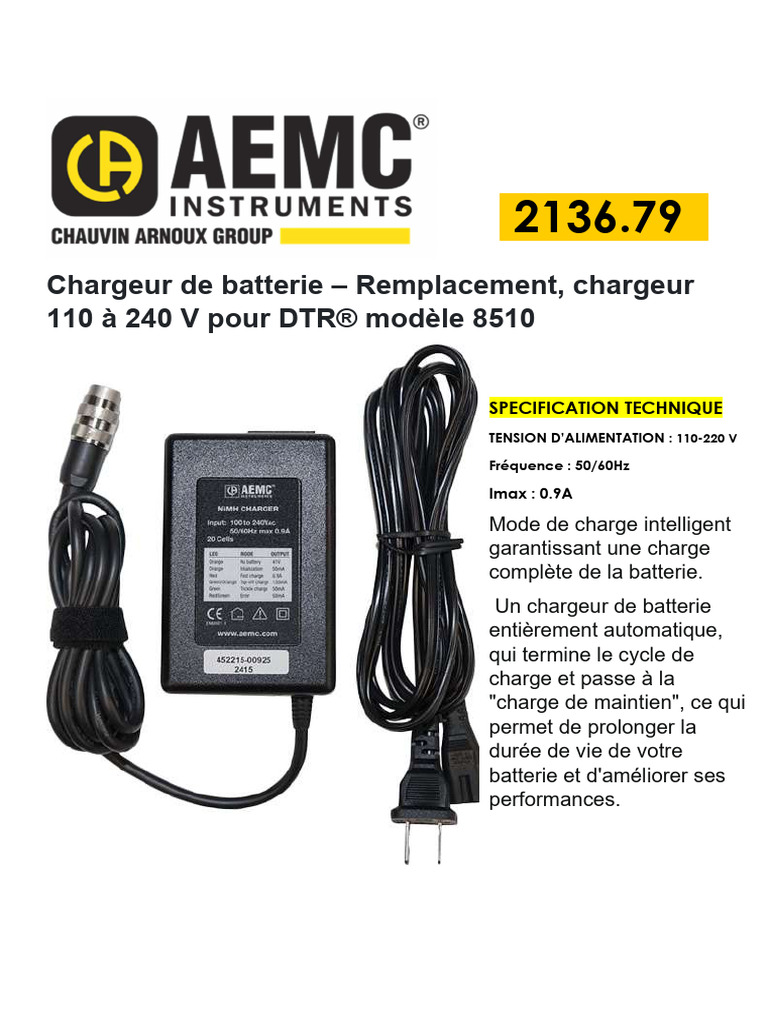 Fiche Technique Chargeur | PDF