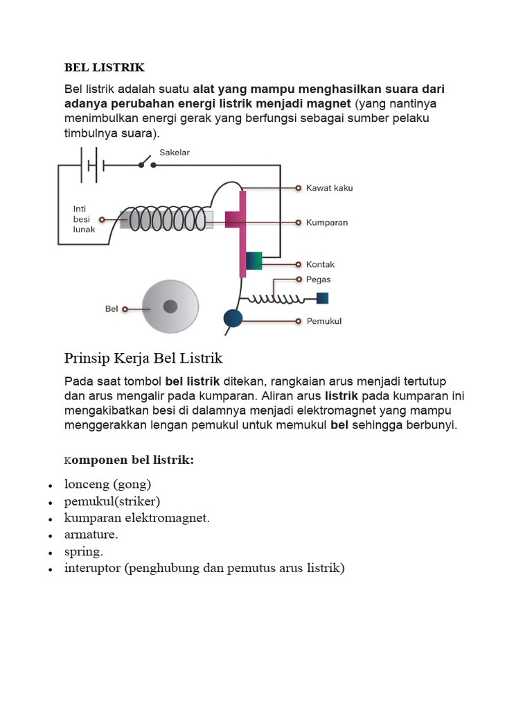 Bel Listrik | PDF