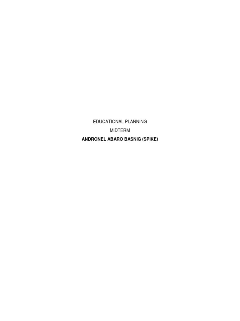 Educational Planning | PDF Educational Planning | PDF