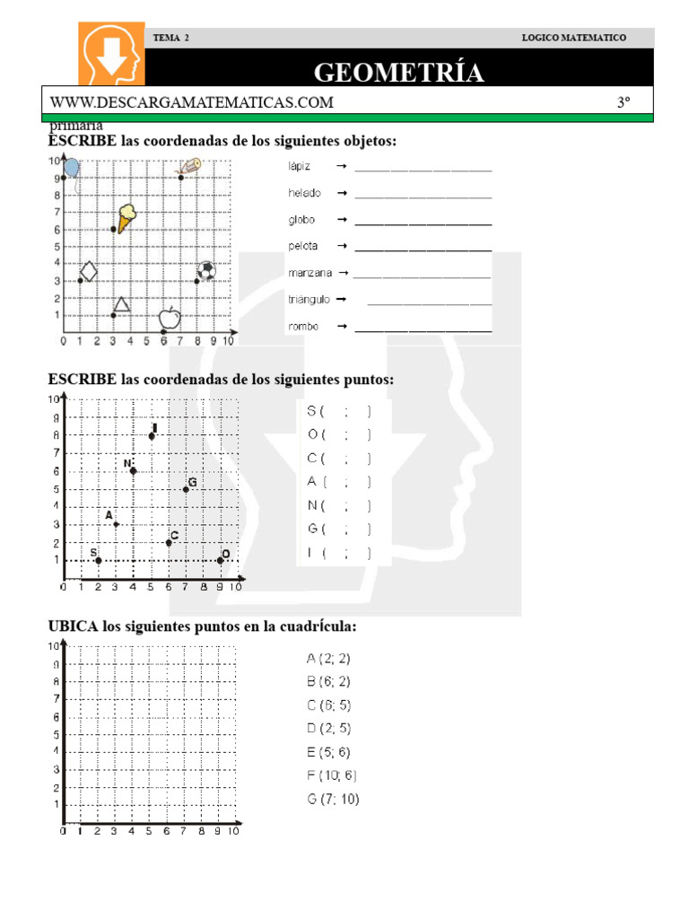 02 Geometría Tercero de Primaria | PDF