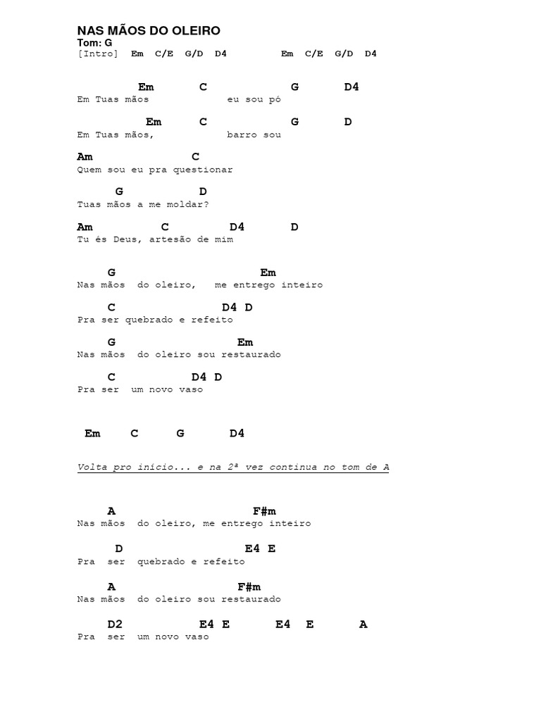Nas Mãos Do Oleiro Pdf