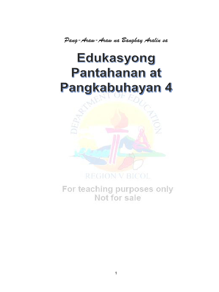 Grade 4 He DLP Aralin 1 20 | PDF