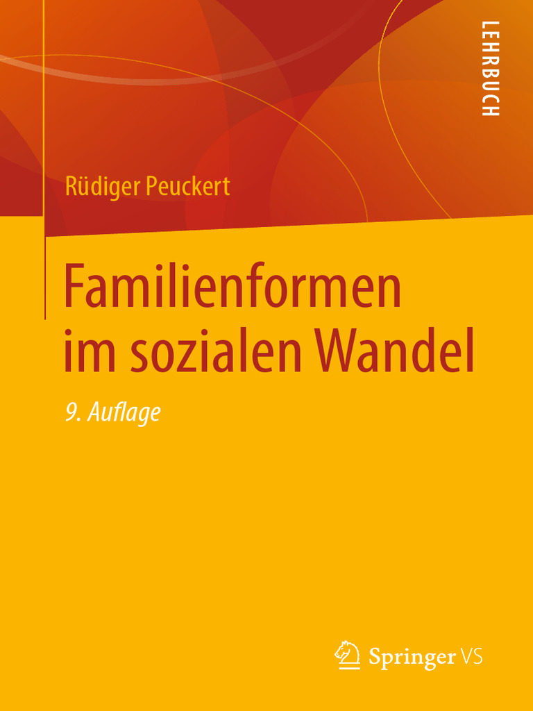 Familienformen Im Sozialen Wandel: Rüdiger Peuckert | PDF