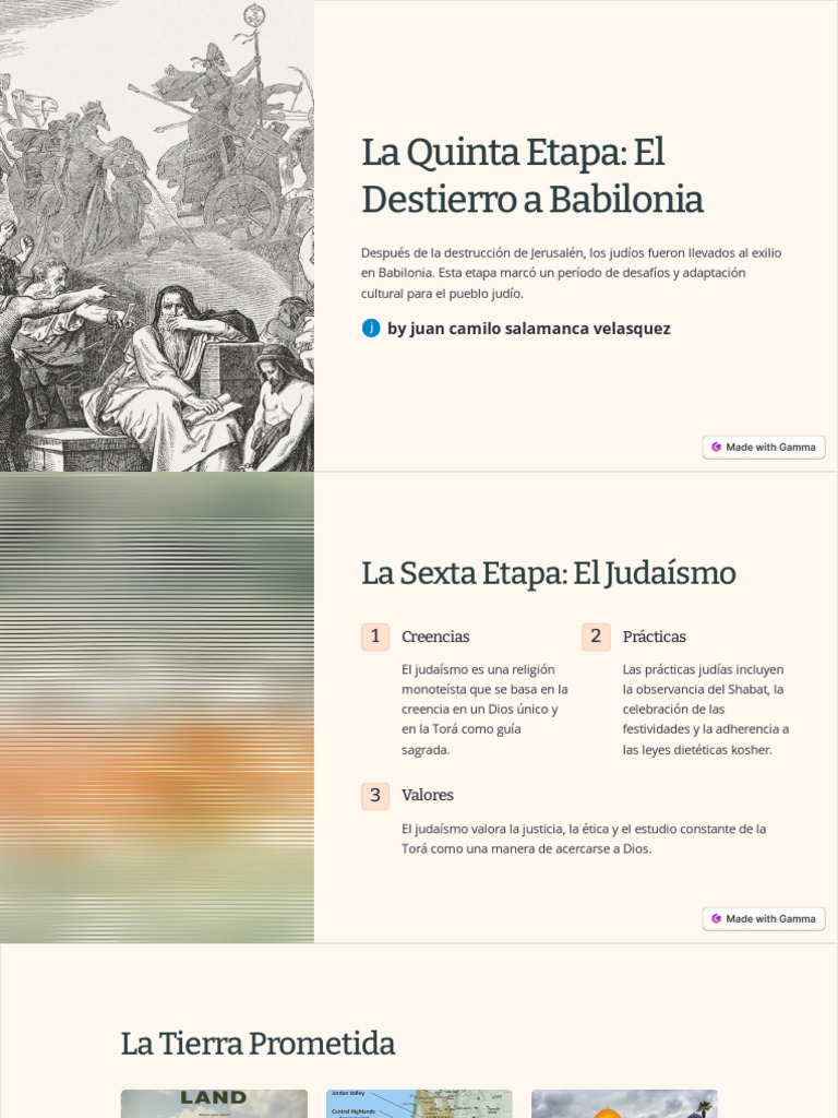 La Quinta Etapa El Destierro A Babilonia | PDF | Yom Kippur | Judios y ...