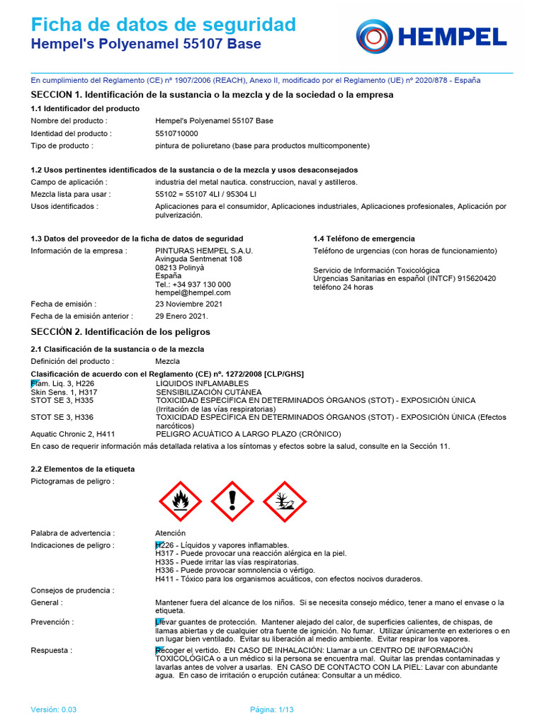 FDS-Hempels-Polyenamel-55107-Base | PDF
