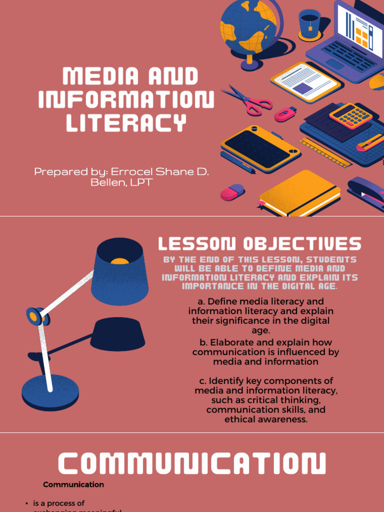 Lesson 1 - Introduction To Media and Information Literacy | PDF Lesson 1 - Introduction To Media and Information Literacy | PDF
