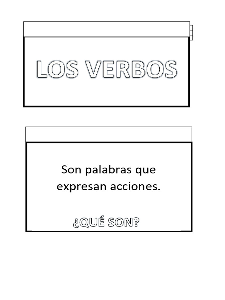 Flipbook de Los Verbos | PDF