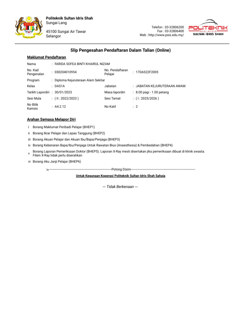 spmp.psis.edu.my_uspmp2_sliplapordiri.jsp (1) | PDF