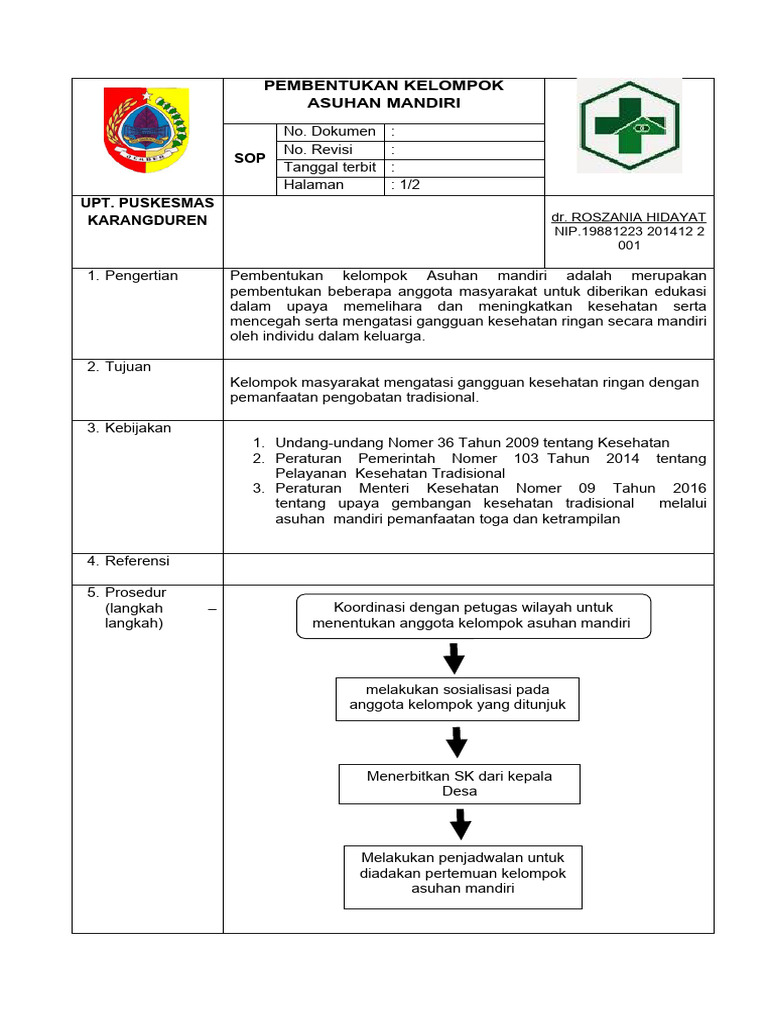 SOP Asman | PDF | Kesehatan Holistik