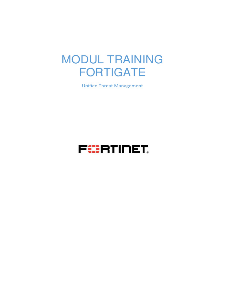 Module Training FortiGate FREE | PDF | Proxy Server | Ip Address