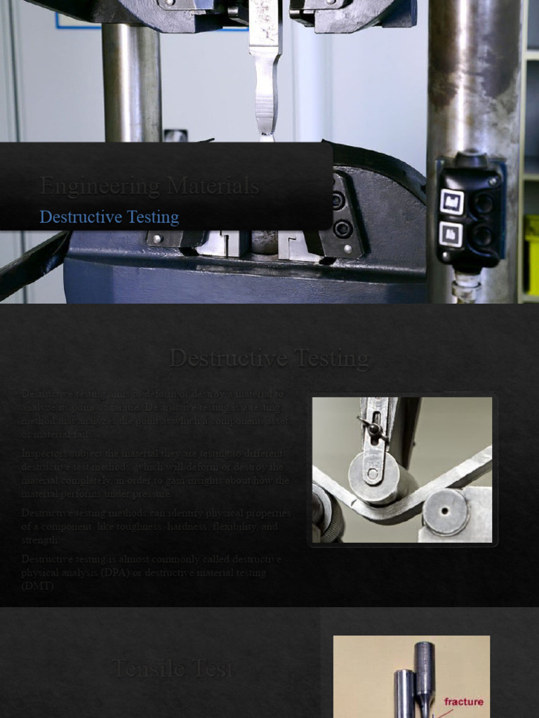 Destructive Testing Methods Explained | PDF | Fracture | Ductility