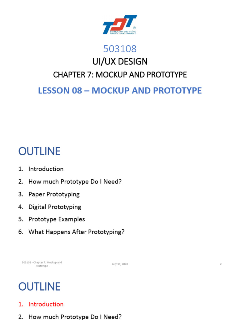 08 - Mockup and Prototype | PDF | Prototype | Information Technology