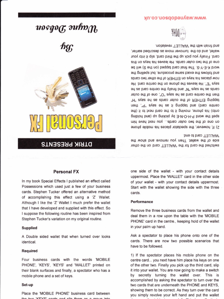 Wayne Dobson - Personal FX | PDF