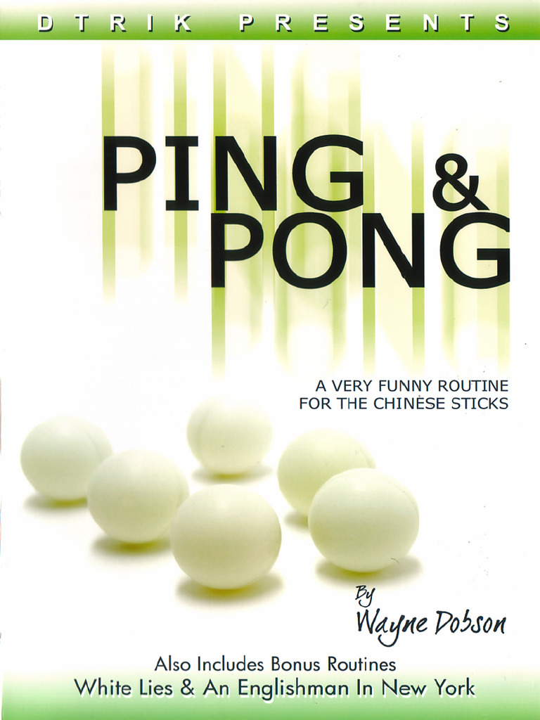 Wayne Dobson - Ping & Pong | PDF