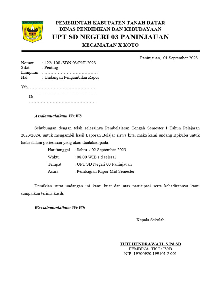 Contoh Undangan | PDF