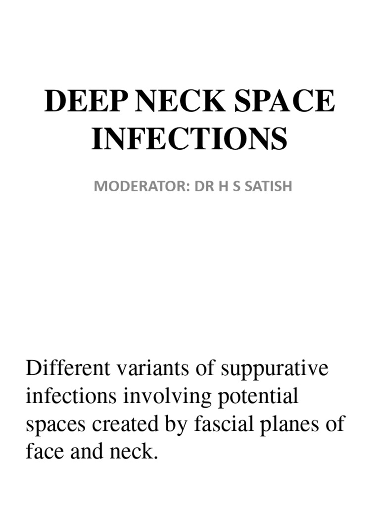 Deep Neck Space Infections | PDF
