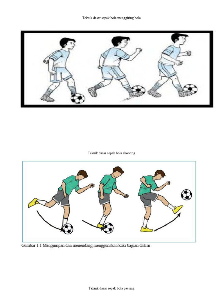Teknik Dasar Sepak Bola Menggiring Bola | PDF