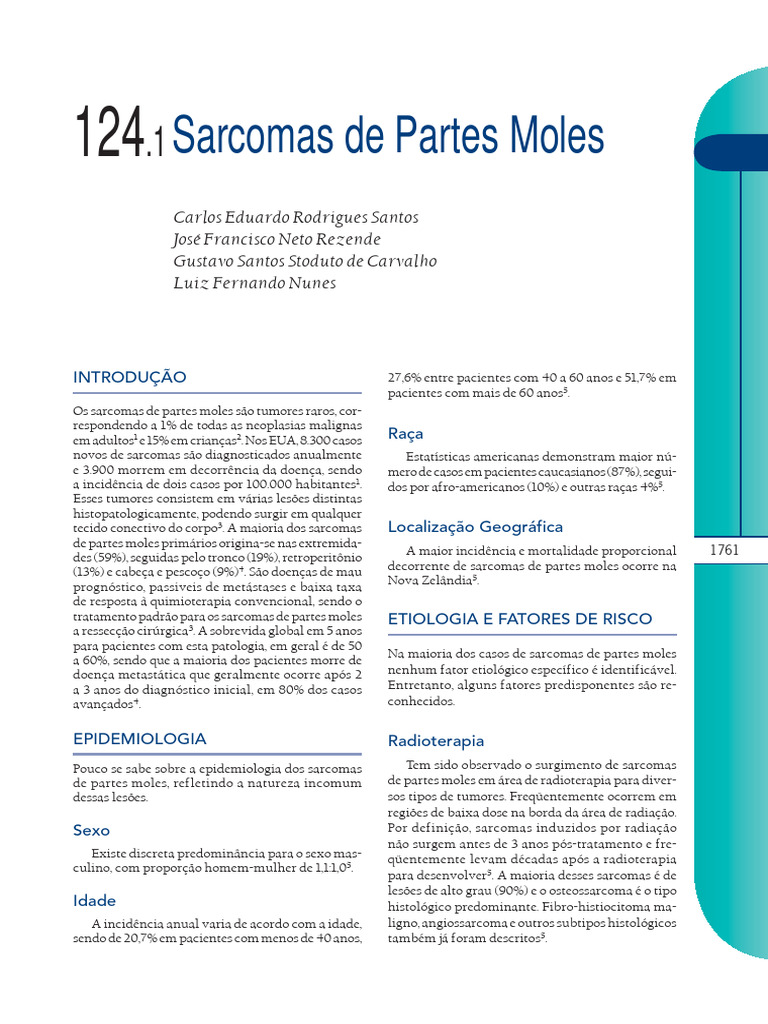 Sarcomas de Partes Moles em Dermatologia | PDF