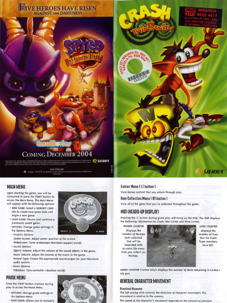 Crash Twinsanity - 2004 - Vivendi Universal Games | PDF