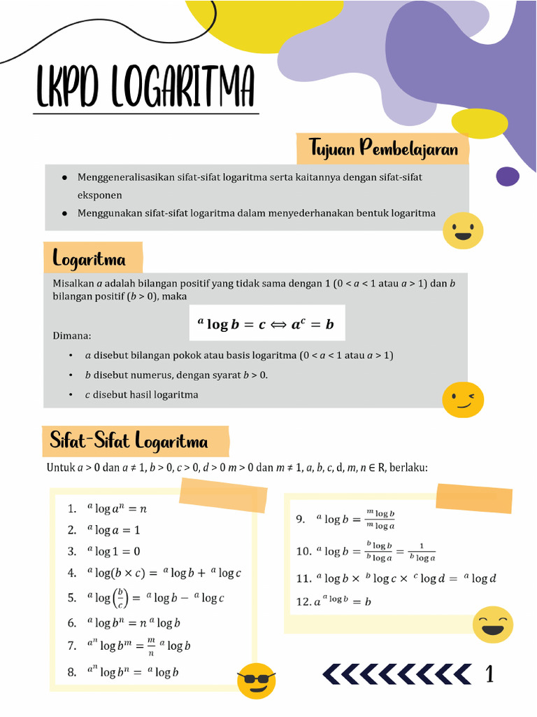 LKPD Logaritma 1 | PDF