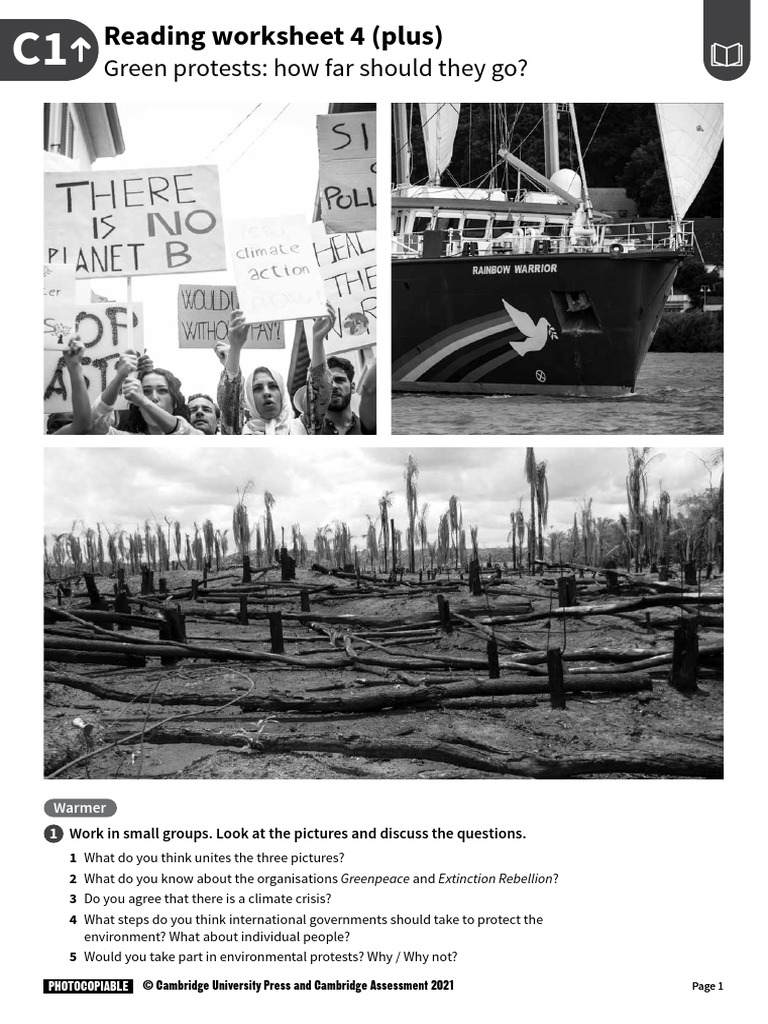 C1 Advanced Reading Worksheet 4 | PDF