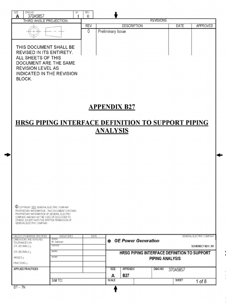 B27 - Piping Interface Definition | PDF