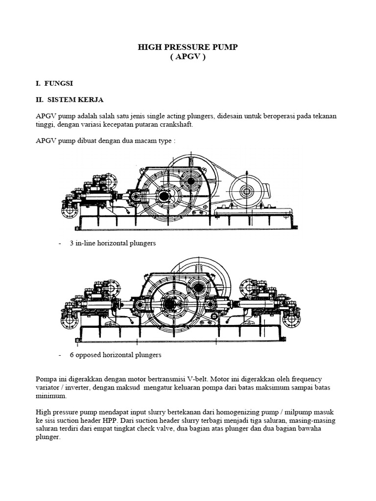 Fungsi dan Komponen Pompa HPP | PDF