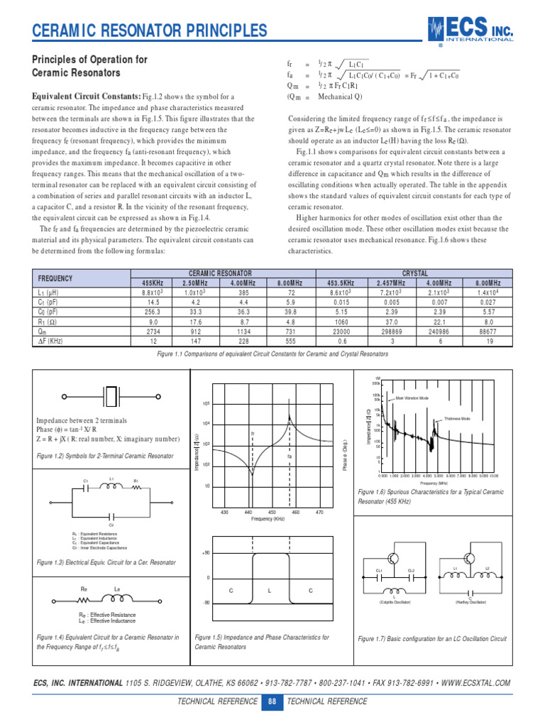oscilator keramički | PDF | Electronic Oscillator | Resonance
