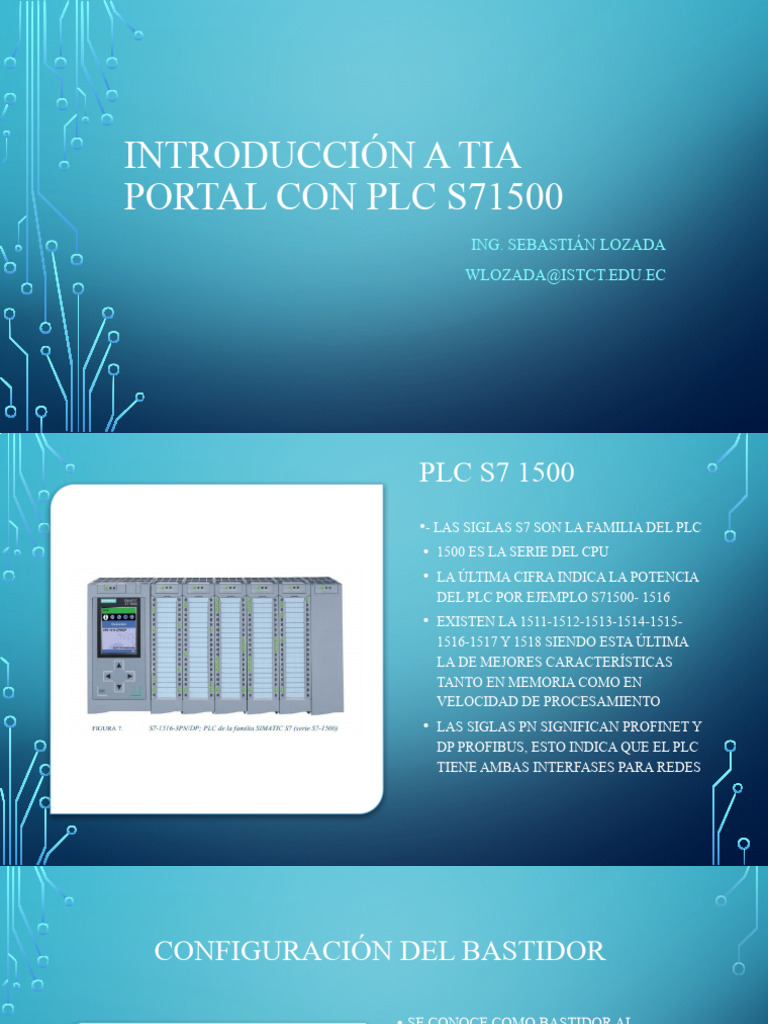 PLC S7 1500 Tia Portal | PDF