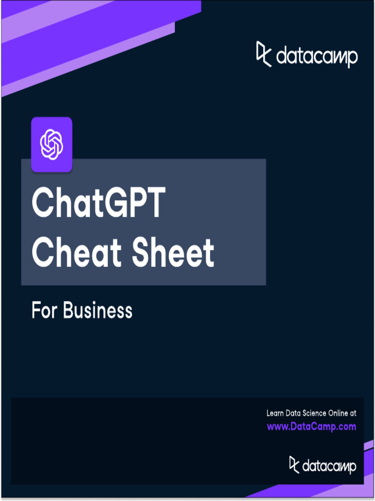 ChatGPT Business Cheat Sheet Guide | PDF | Career & Growth