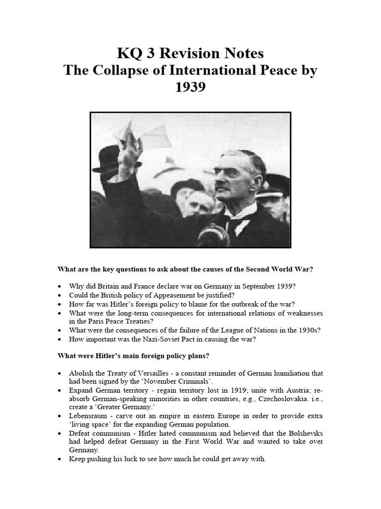 KQ3 Revision Notes | Download Free PDF | Adolf Hitler | Nazi Germany
